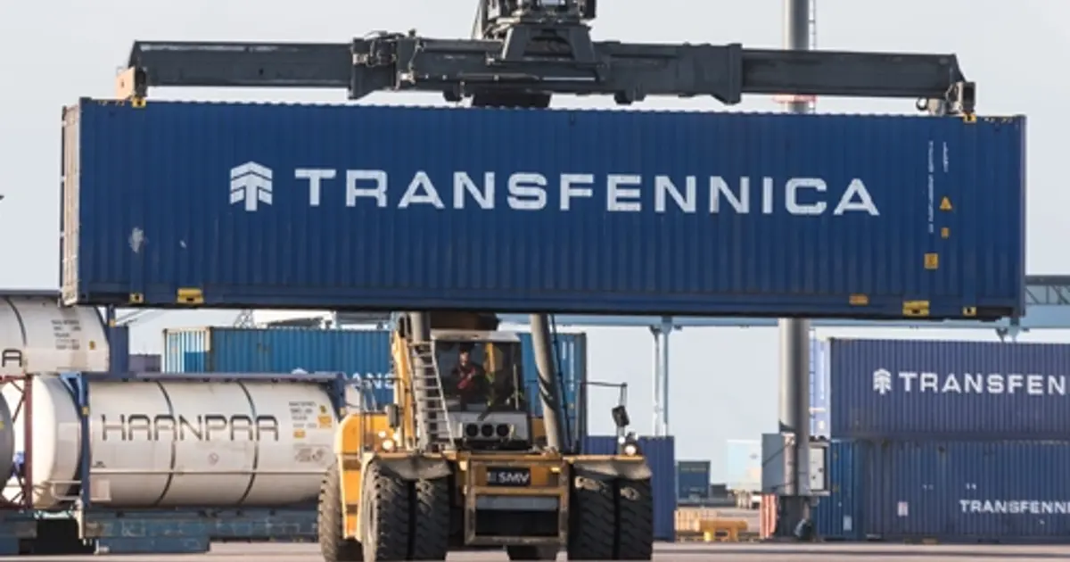 Transfennica website met routeplanner - Fenêtre